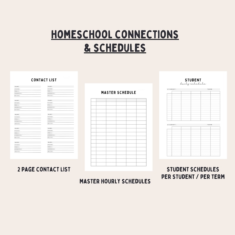 Printable Homeschool Planner Bundle for Teaching One to - Etsy