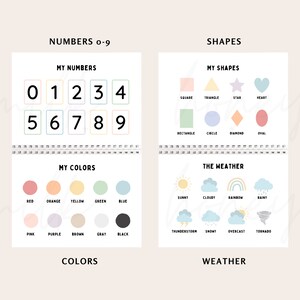 Personalized Toddler Busy Book - Printable Custom Learning Educational ...