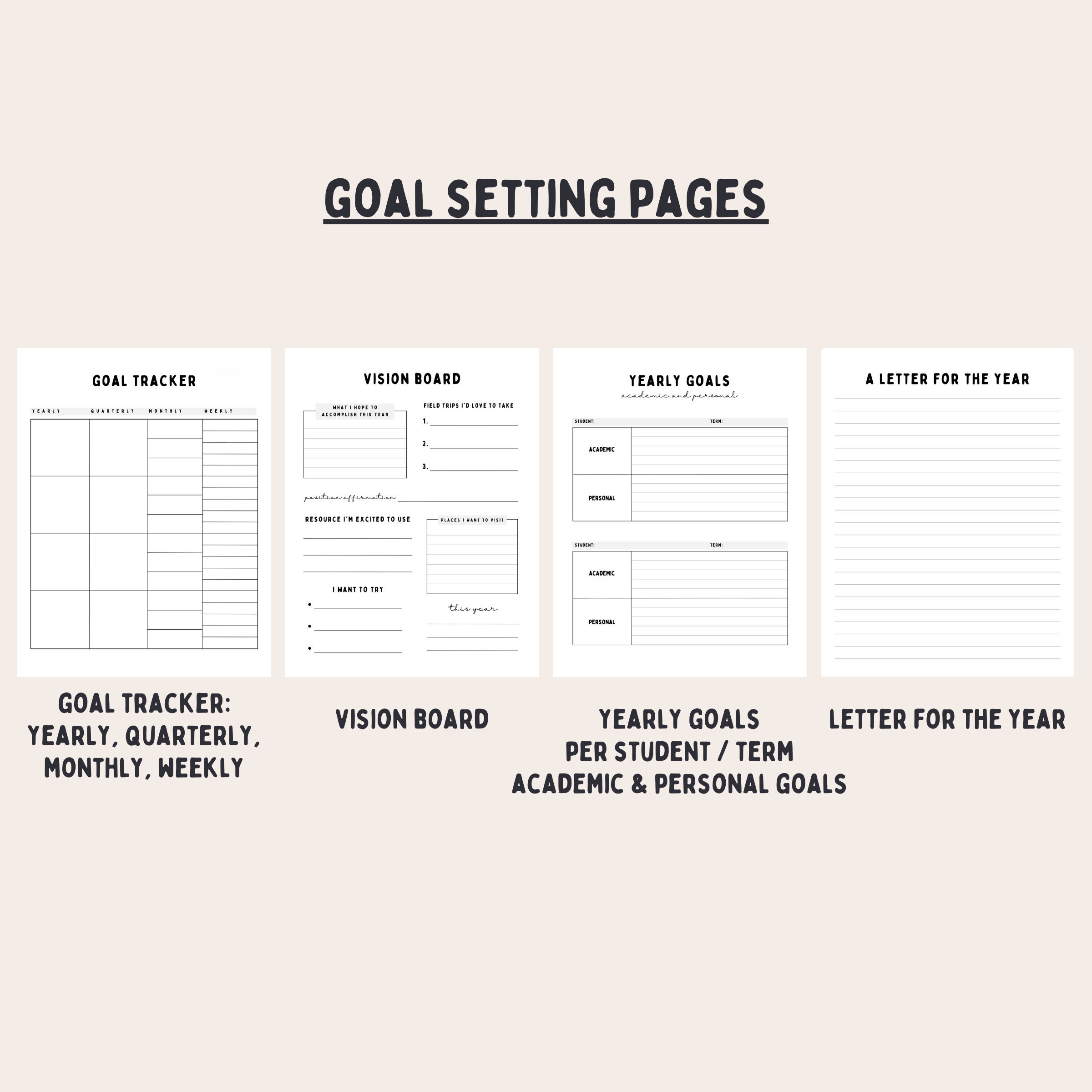 Printable Homeschool Planner Bundle for Teaching One to Multiple Kids ...