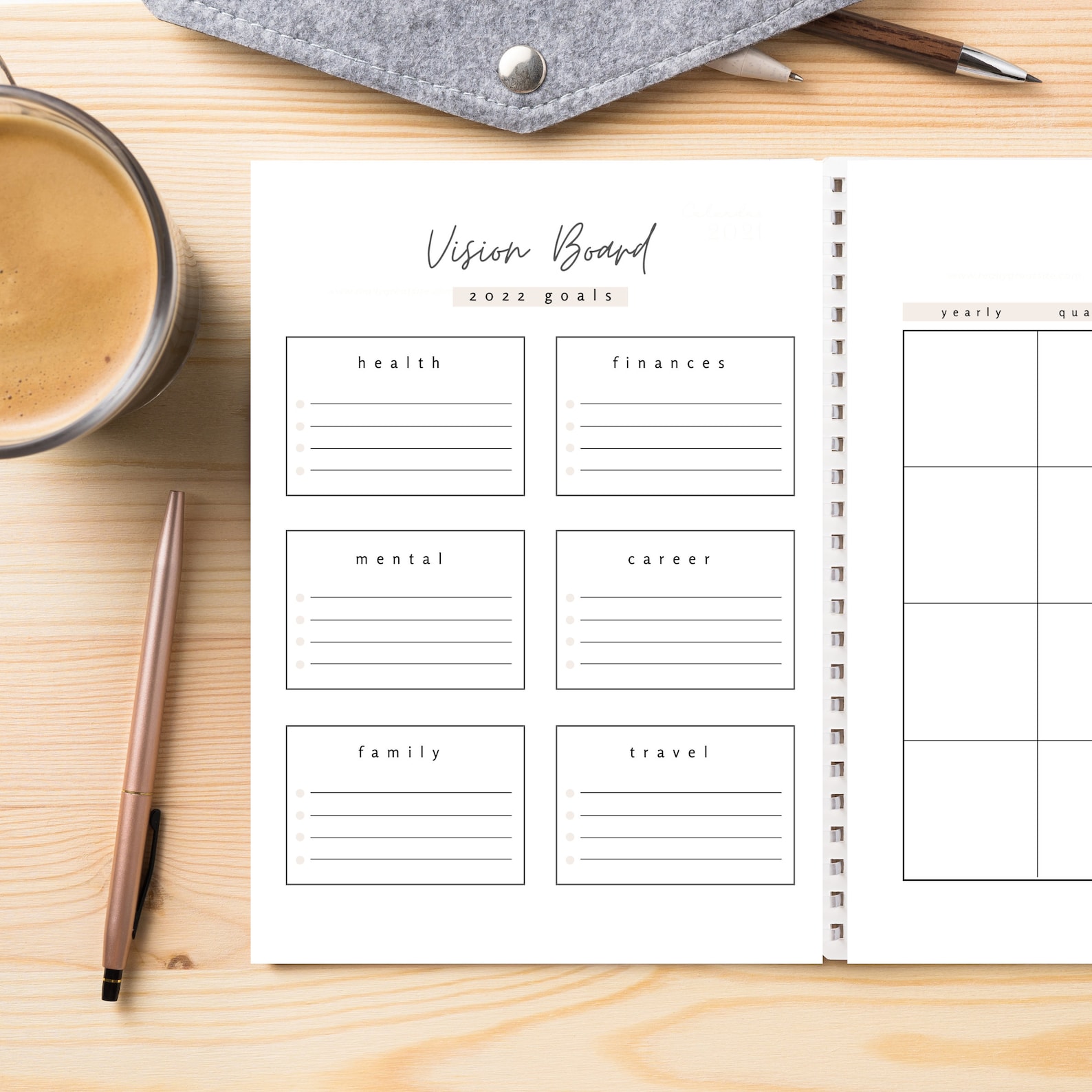 Vision Board and Goal Setting Printable (for Students, Parents ...