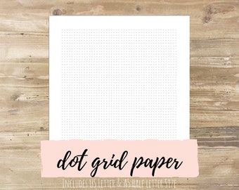 Printable Dot Grid Paper Bullet Journal Paper Dot Grid Bullet Journal ...