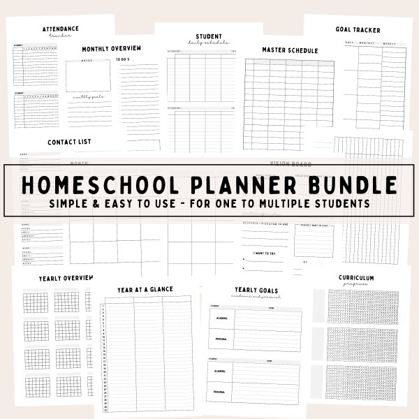 Homeschool Planner - Etsy