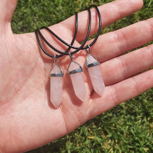 Red Agate Double Terminated Point Necklace - Etsy