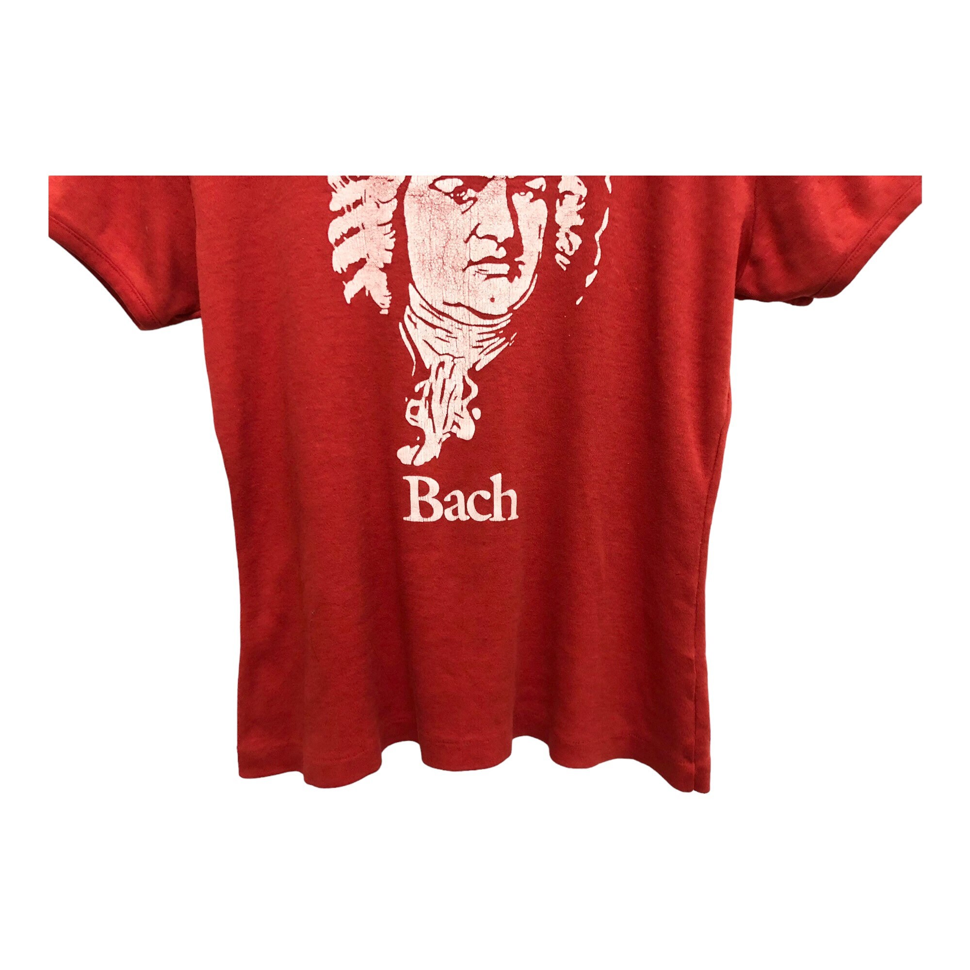 Vintage 70s JOHANN SEBASTIAN BACH Potrait Tee Ernest Chang Piano Studio ...