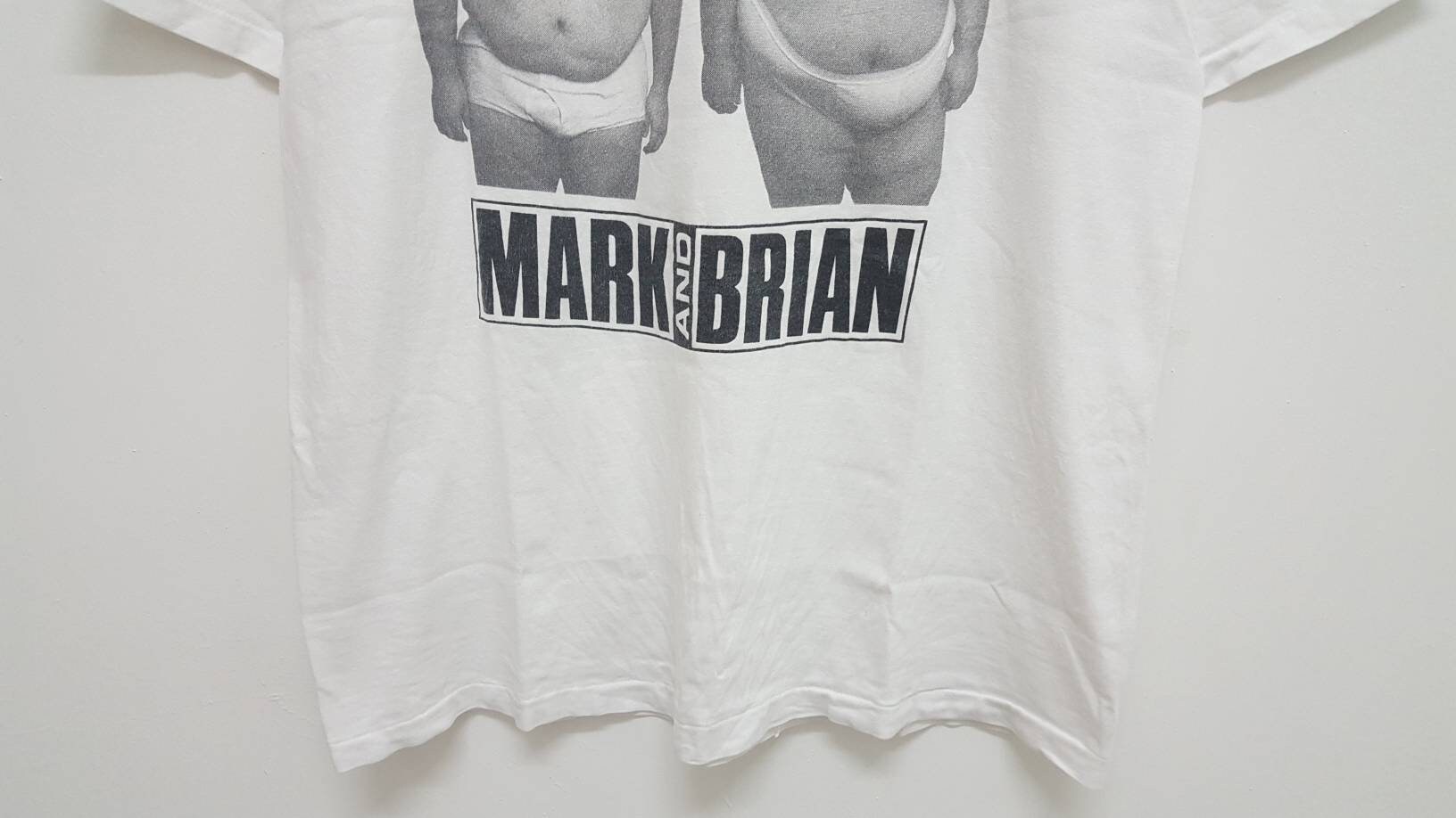Vintage 90s MARK AND BRIAN the Mark and Brian Show Klos 95.5 Promo Tee ...