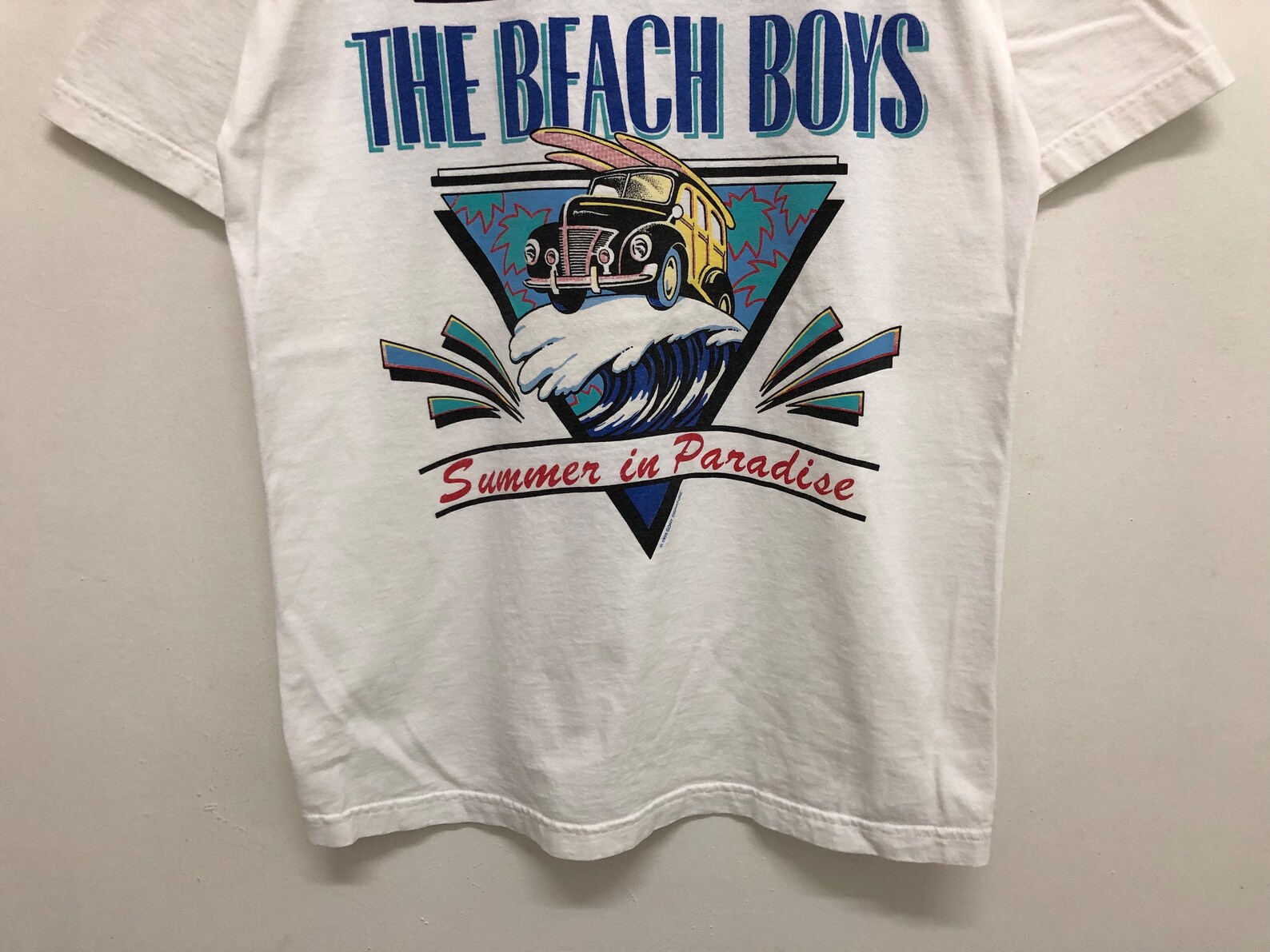 Vintage 90s 1995 THE BEACH BOYS Summer in Paradise World Tour Promo Tee ...