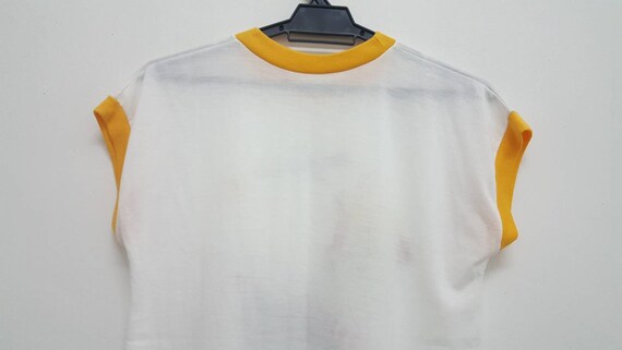 Vintage 80s MODS cult sytle graphical sleeveless ring… - Gem