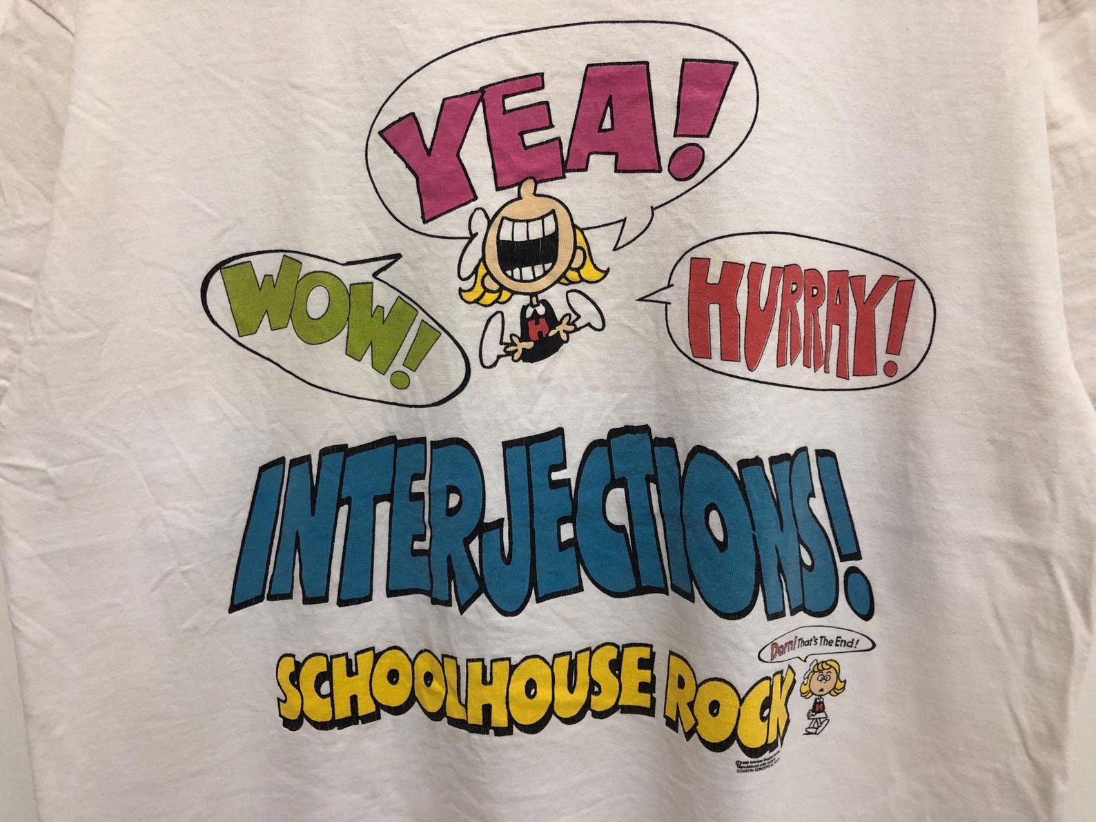 Vintage 90s SCHOOLHOUSE ROCK Interjection American Animated Series ...