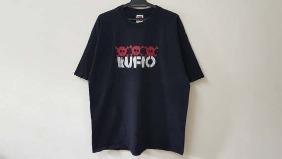 Vintage 00s RUFIO Skull Logo Punk Rock Band Tees Rare - Etsy