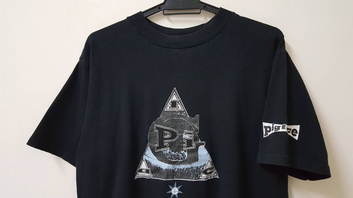 Vintage 90s PIGFACE Industrial Rock Band T Shirt Single Stitch Made in ...