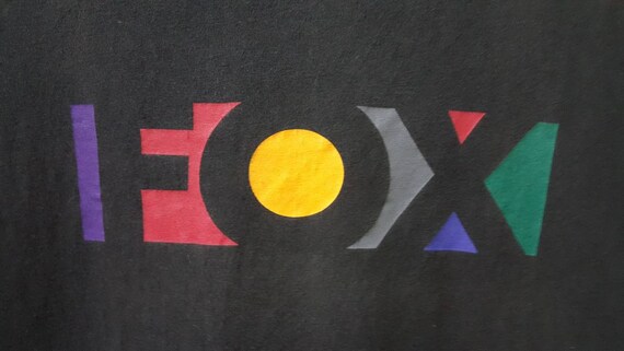 Vintage 90s FOX box colour logo rare logo single stit… - Gem