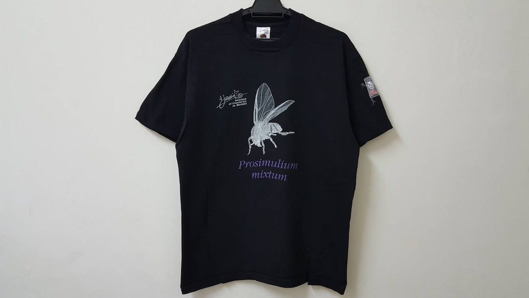 Vintage 90s BUGART Bug Art PROSIMULIUM MIXTUM Botanique Et L'insectarium De Montreal Single ...