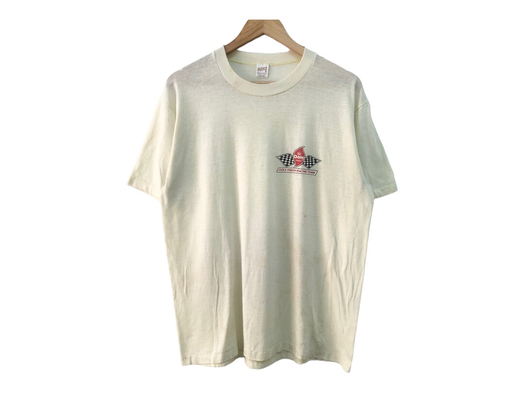 Vintage 80s DOLE FRESH Racing Team Motorsport Logo Tee Single Stitch ...