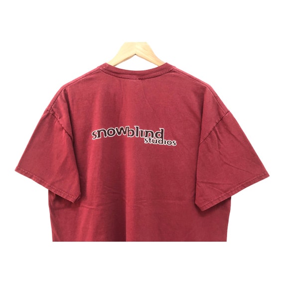 Vintage SNOWBLIND STUDIOS promo logo tee american vid… - Gem