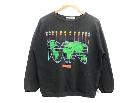 Vintage 80s 90s SWATCH world map graphical watch prom… - Gem