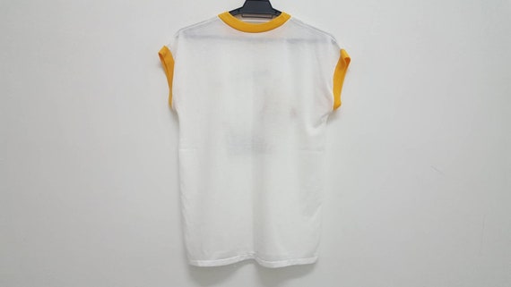 Vintage 80s MODS cult sytle graphical sleeveless ring… - Gem