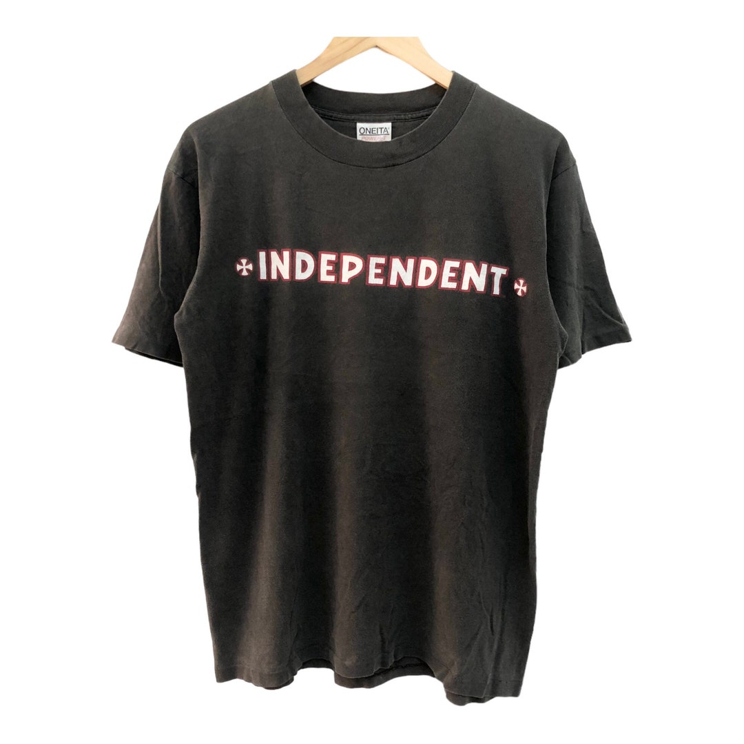 Vintage 90s INDEPENDENT SKATEBOARD Logo Oneita Tee Single Stitch Made ...