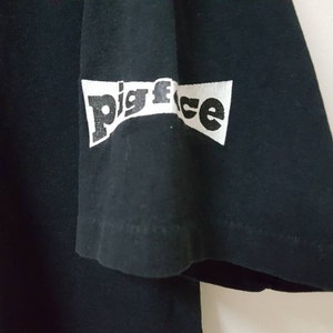 Vintage 90s PIGFACE Industrial Rock Band T Shirt Single Stitch Made in ...