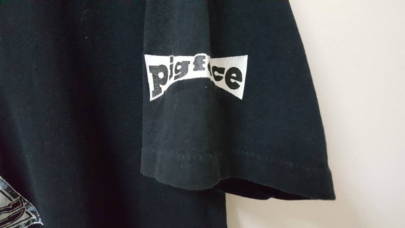 Vintage 90s PIGFACE Industrial Rock Band T Shirt Single Stitch Made in ...