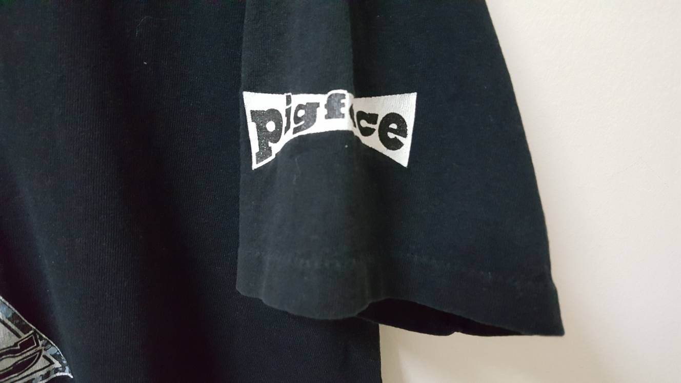 Vintage 90s PIGFACE Industrial Rock Band T Shirt Single Stitch Made in ...