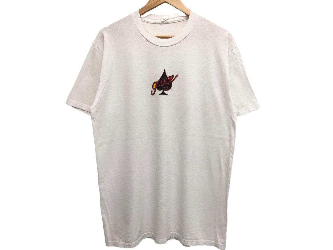 Vintage 90s GOUGE Streetwear Shirt Nice Graphic Design - Etsy