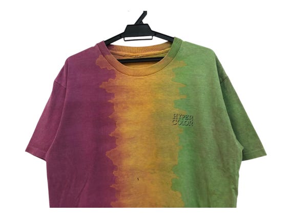 Vintage 90s HYPERCOLOR GENERRA hyper color tricolour … - Gem