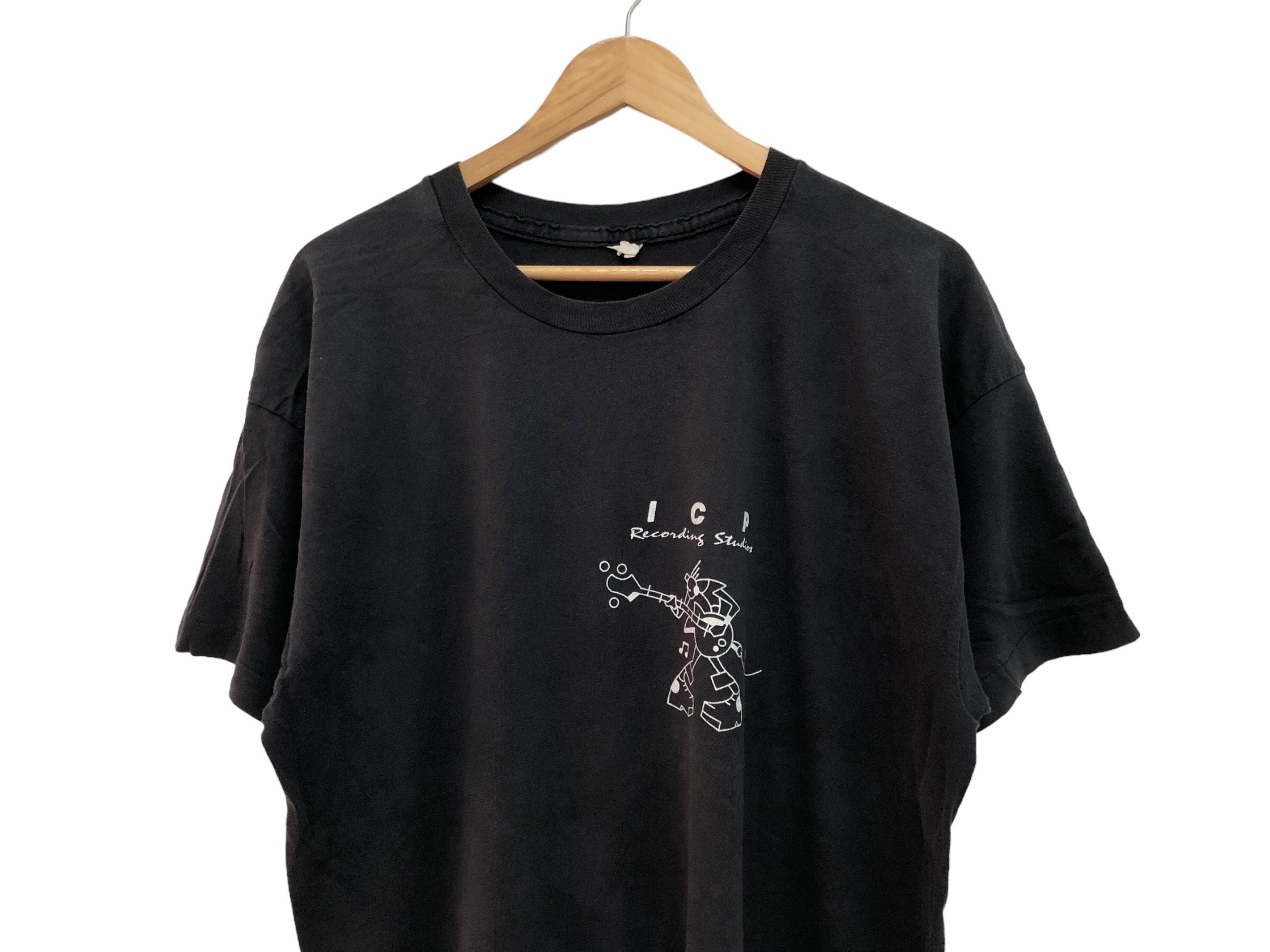 Vintage 80s 90s ICP RECORDING STUDIOS Promo Tee Rare Graphical Single ...