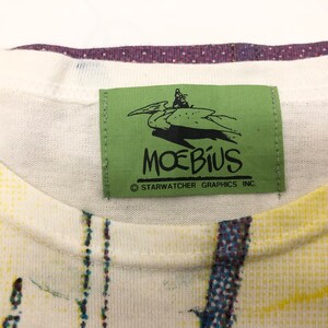 Vintage 80s MOEBIUS STARWATCHER Jean Giraud Surreal Psychedelic Art Tee ...