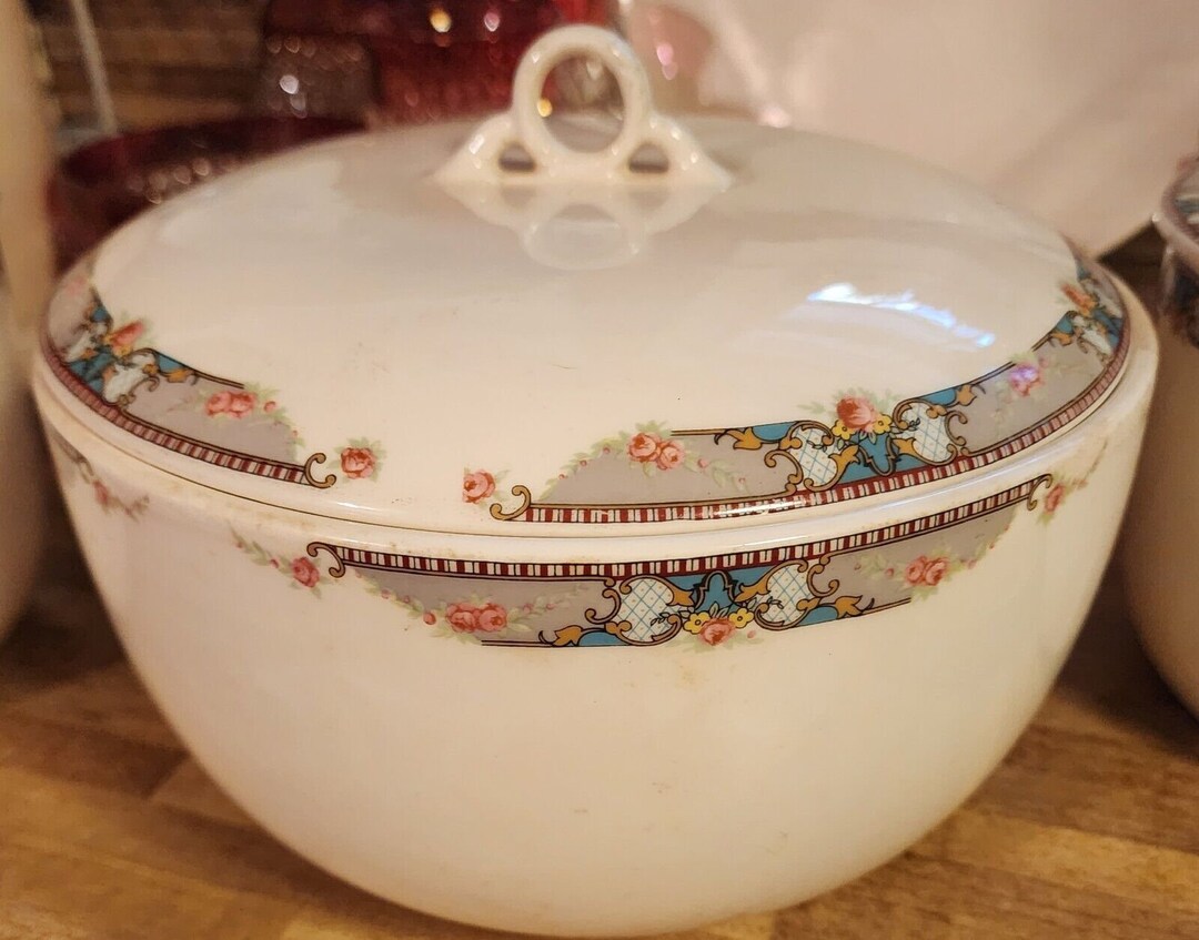 Universal Potteries Cambridge Ohio Cream W/ Flowers - Etsy