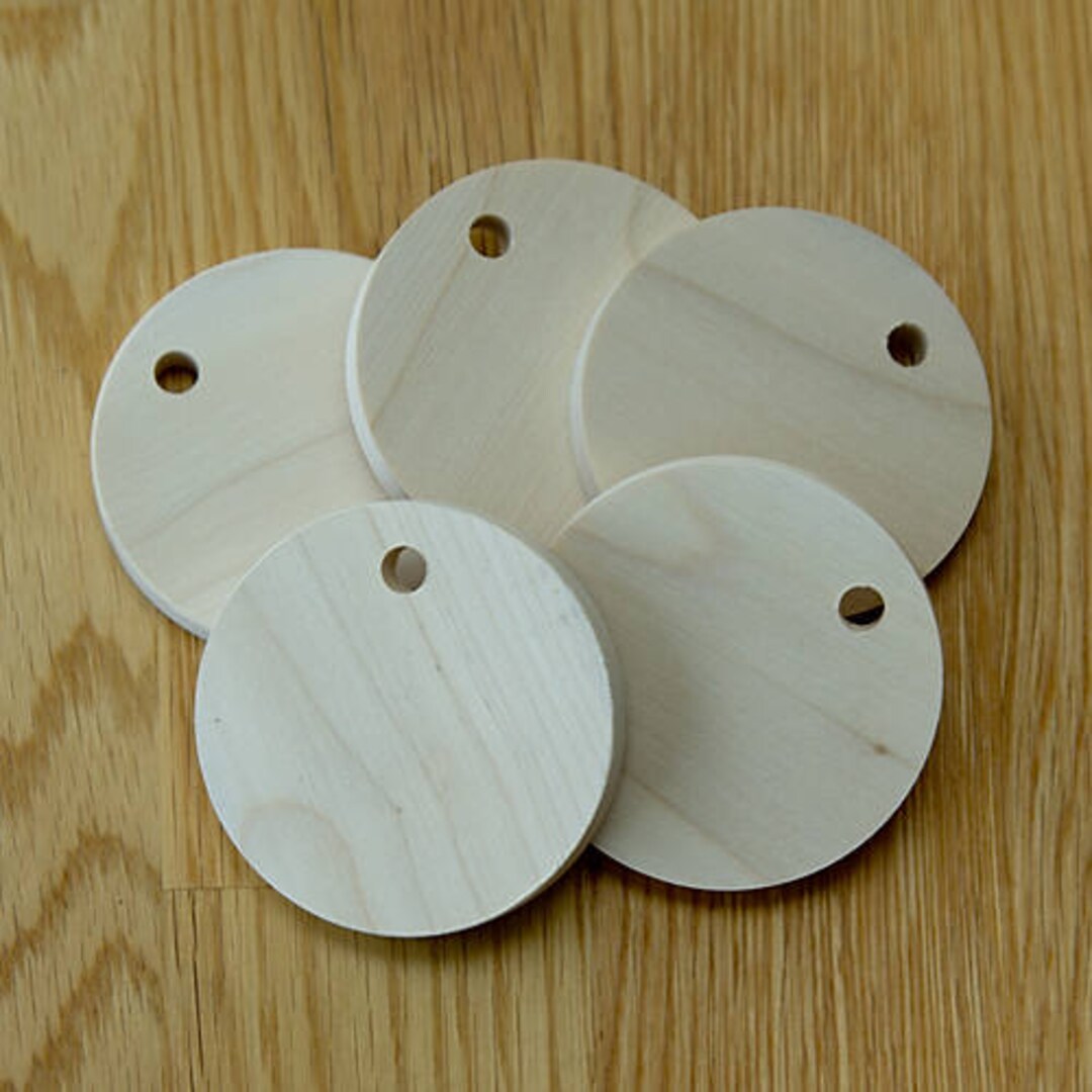 10 Sycamore Round Key Fob Pyrography Blank, Hand Made From the Finest ...