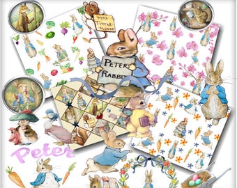 Peter rabbit clipart | Etsy