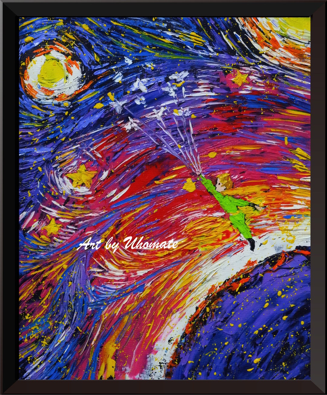 Starry Night Canvas Print: Van Gogh Inspired Nursery Decor - Etsy
