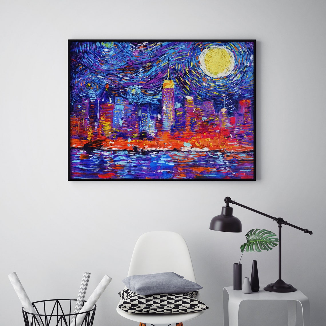 Vincent Van Gogh Starry Night Posters New York City Skyline - Etsy