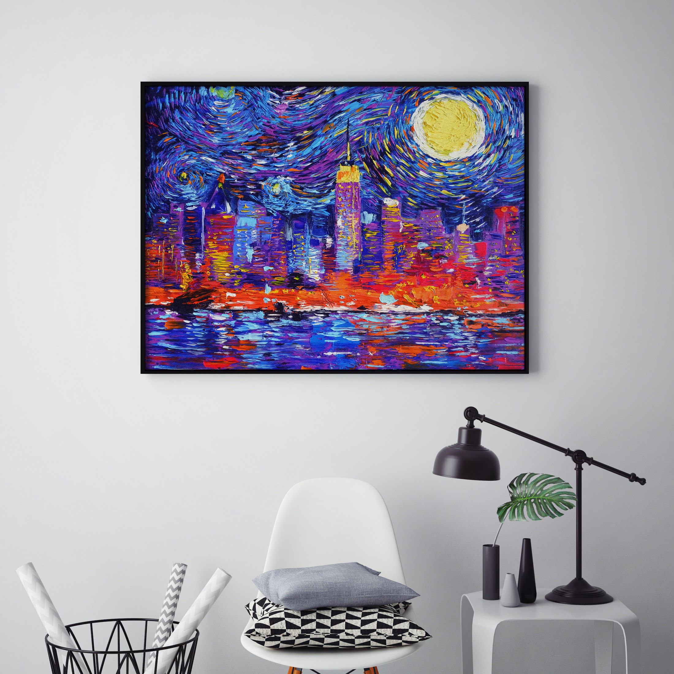 Vincent Van Gogh Starry Night Posters New York City Skyline - Etsy