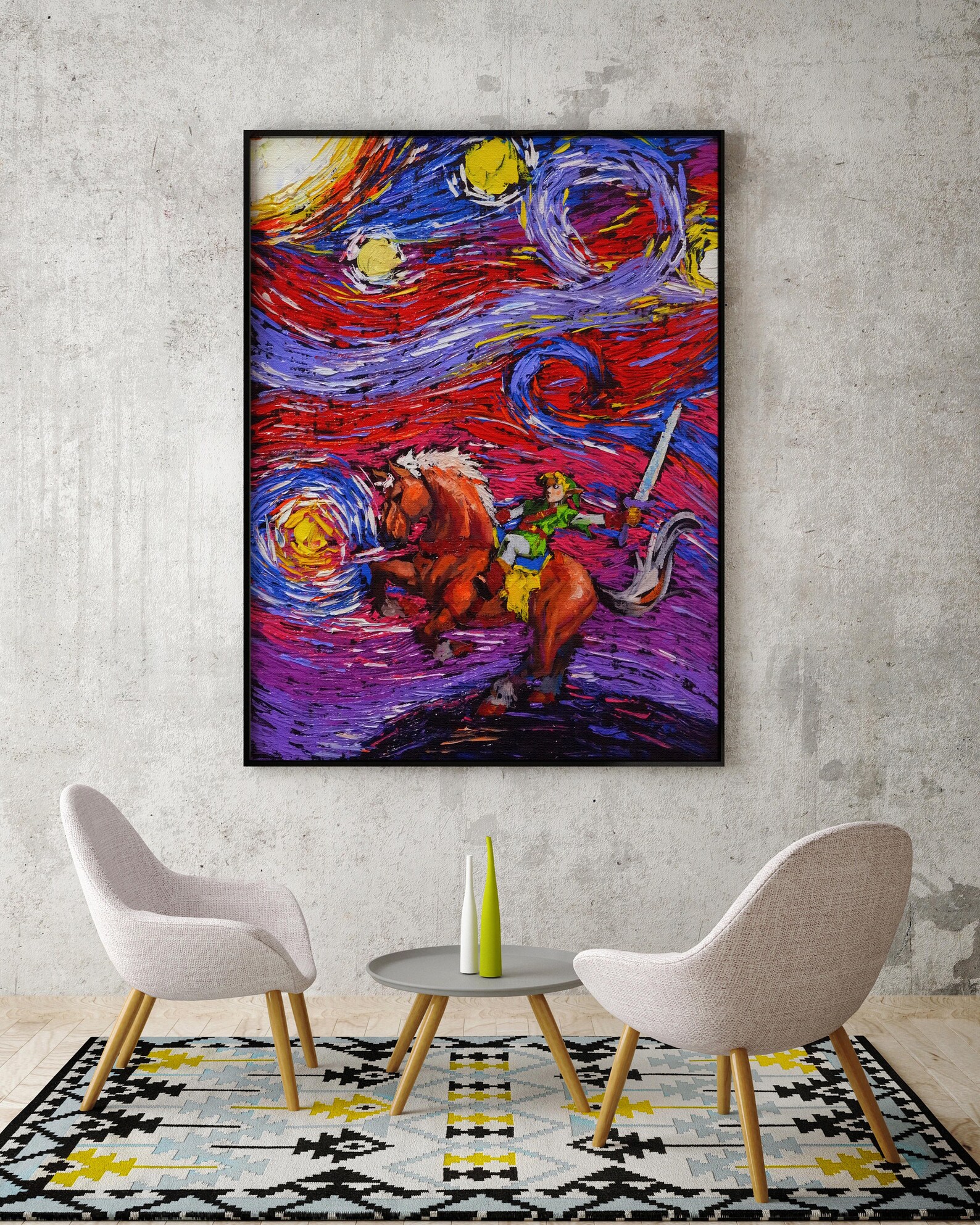 Video Game Inspired Vincent Van Gogh Starry Night Posters - Etsy