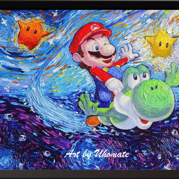 Mario Starry Night Van - Etsy