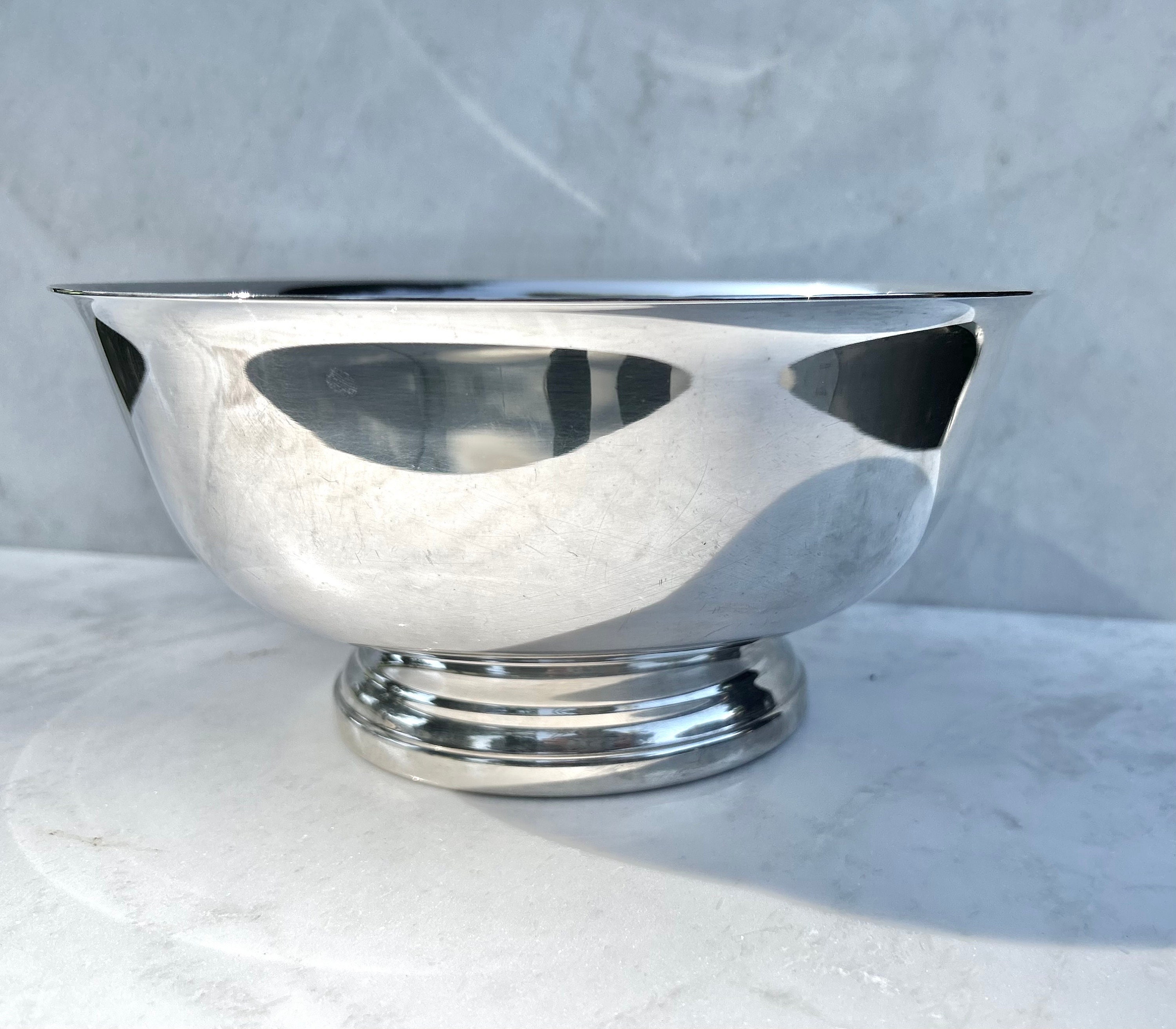 Gorham Footed Silver Bowl Large Round Paul Revere YC781 - Etsy