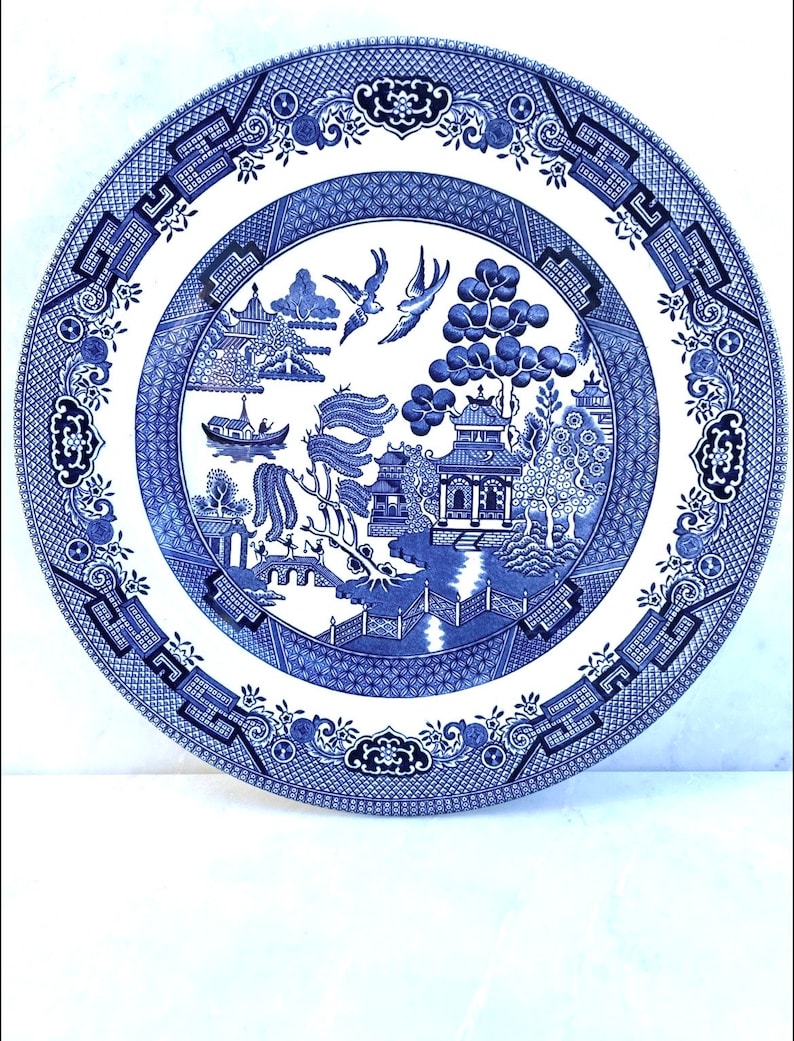 Churchill Blue Willow - Dinner Plate - 10 1/4" - Made in England - Set ...