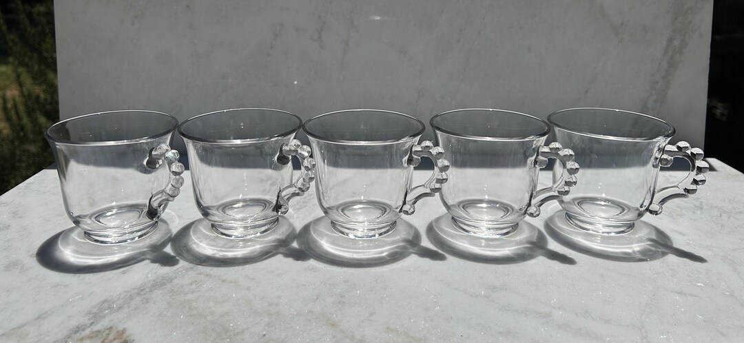 Vintage Candlewick Footed Cups Imperial Glass Depression Glass No ...