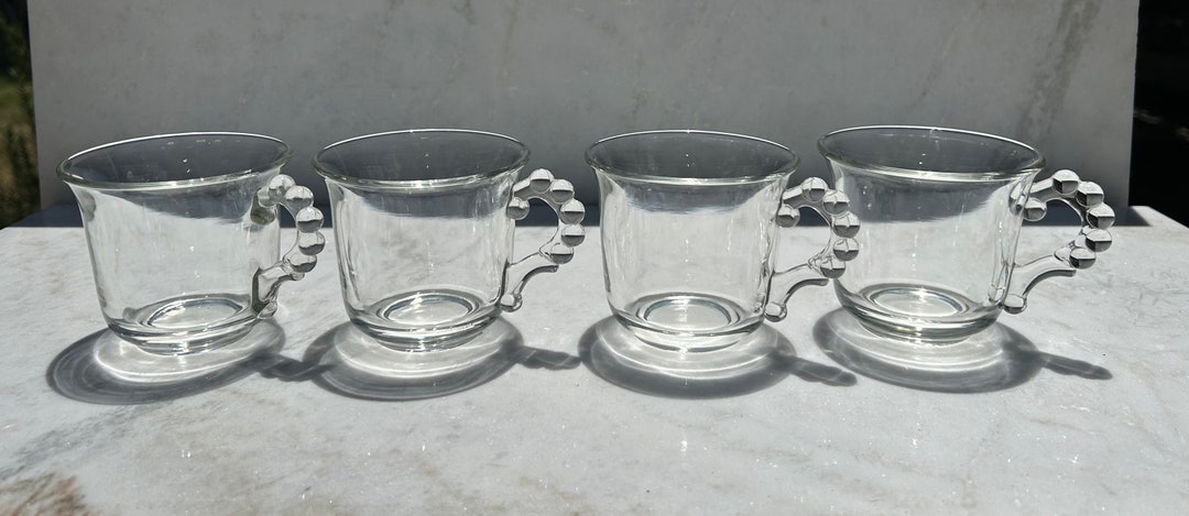 Vintage Candlewick Cups - Imperial Glass - Depression Glass - No ...