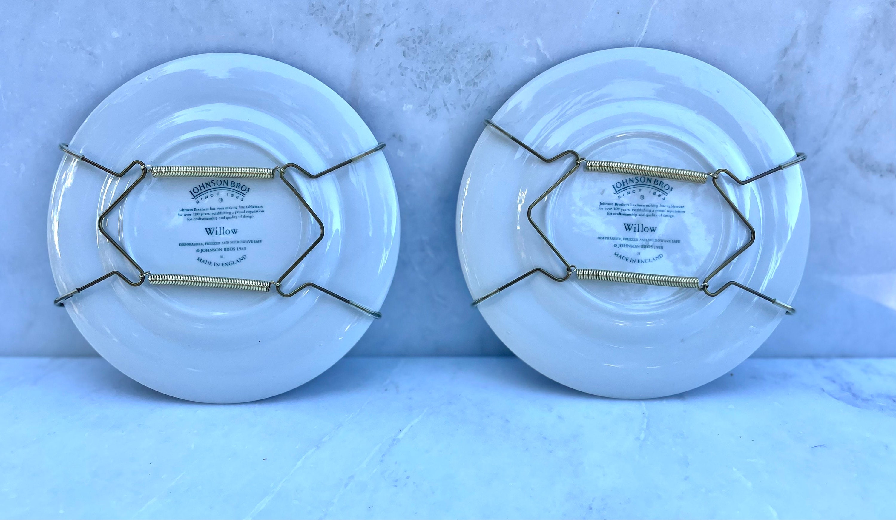 Johnson Brothers Willow Blue Bread and Butter Plate 6 1/4 With Bracket ...