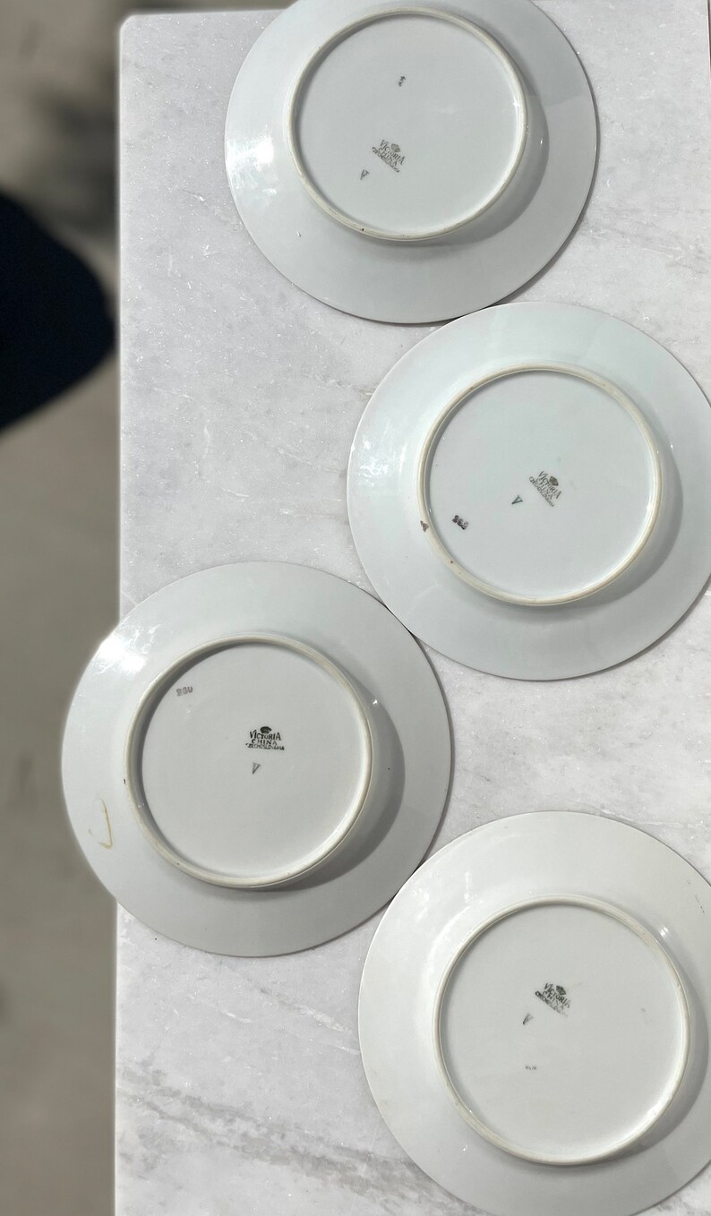 Victoria China Salad Plate 7 1/2 Made in - Etsy