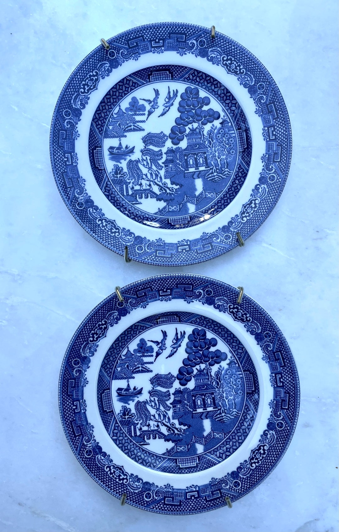 Johnson Brothers Willow Blue Bread and Butter Plate 6 1/4 With Bracket ...