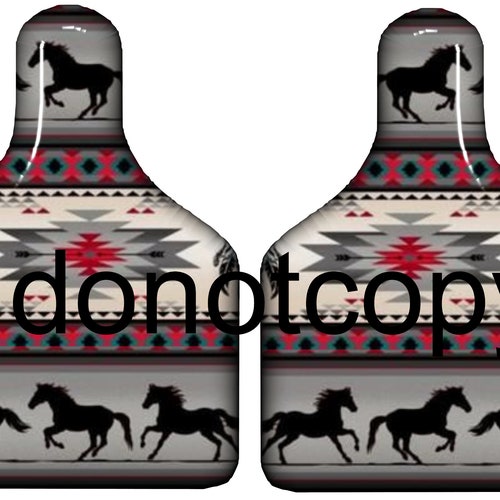 Aztec Serape Cow Tag Western Cow Tag Punchy Cow Tag Rustic | Etsy