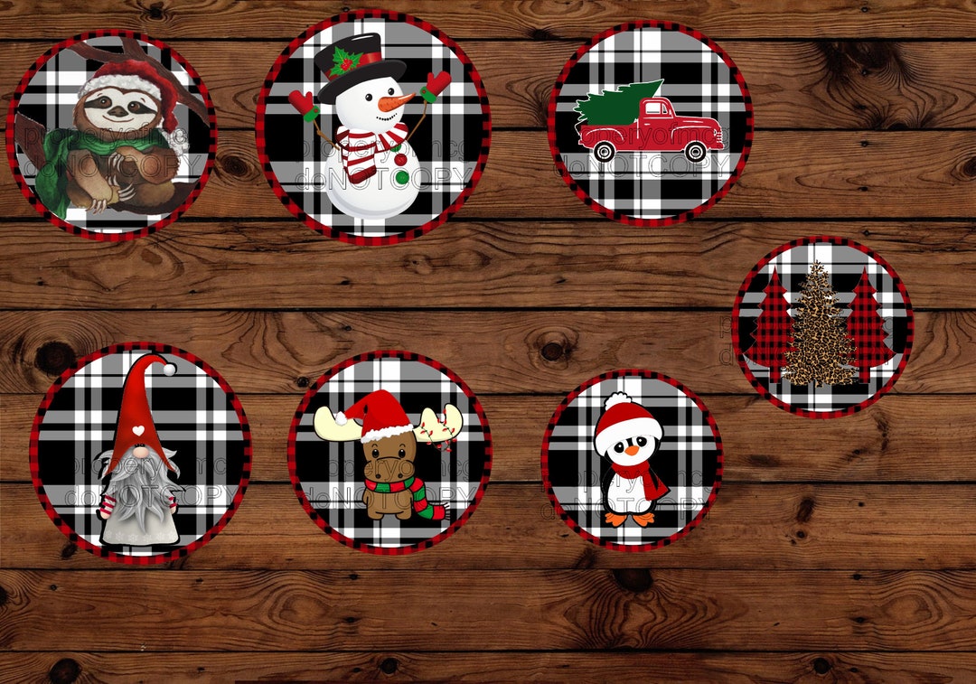 All Seven Sublimation Circle Designs for Earrings, Bracelets, Coasters ...