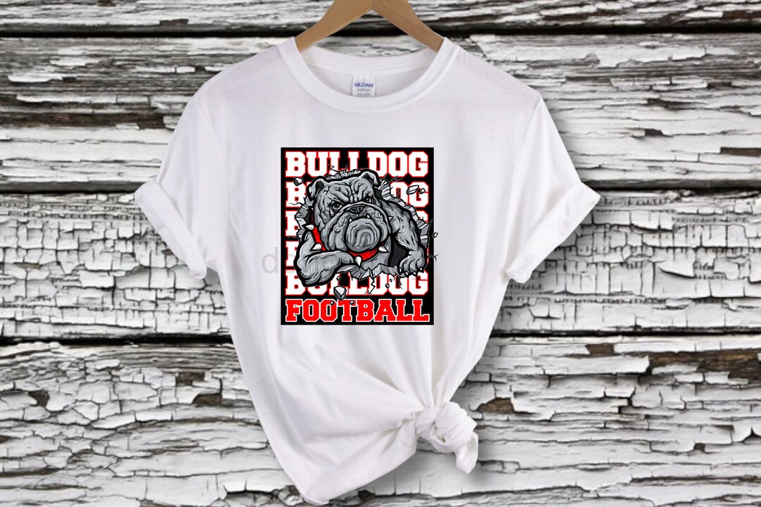 Bulldog Football Sublimation Design - Etsy
