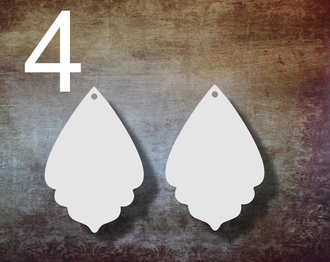 Set of 10 Deco Drop Sublimation Earring Blanks Mdf Hardboard - Etsy