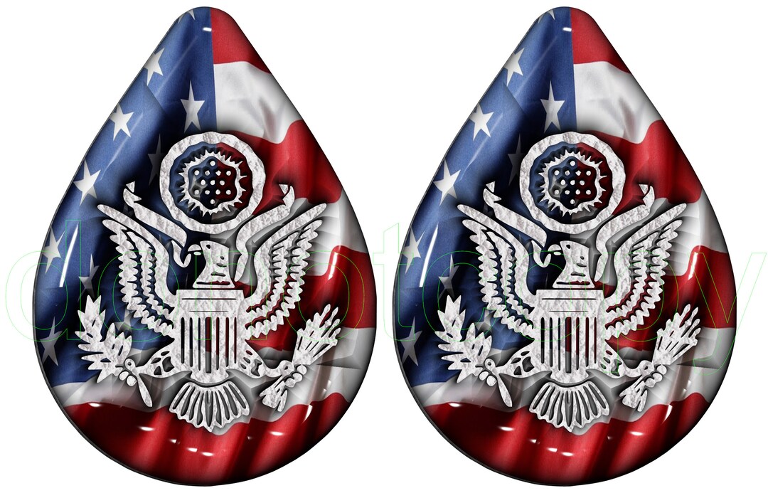 3D Army Teardrop Earring Sublimation Design - Etsy