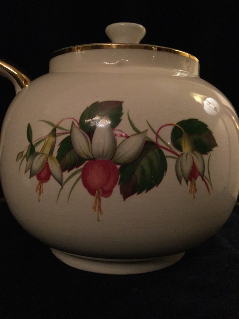 Vintage Heatmaster Floral Fuchsia Teapot Made in England - Etsy Canada