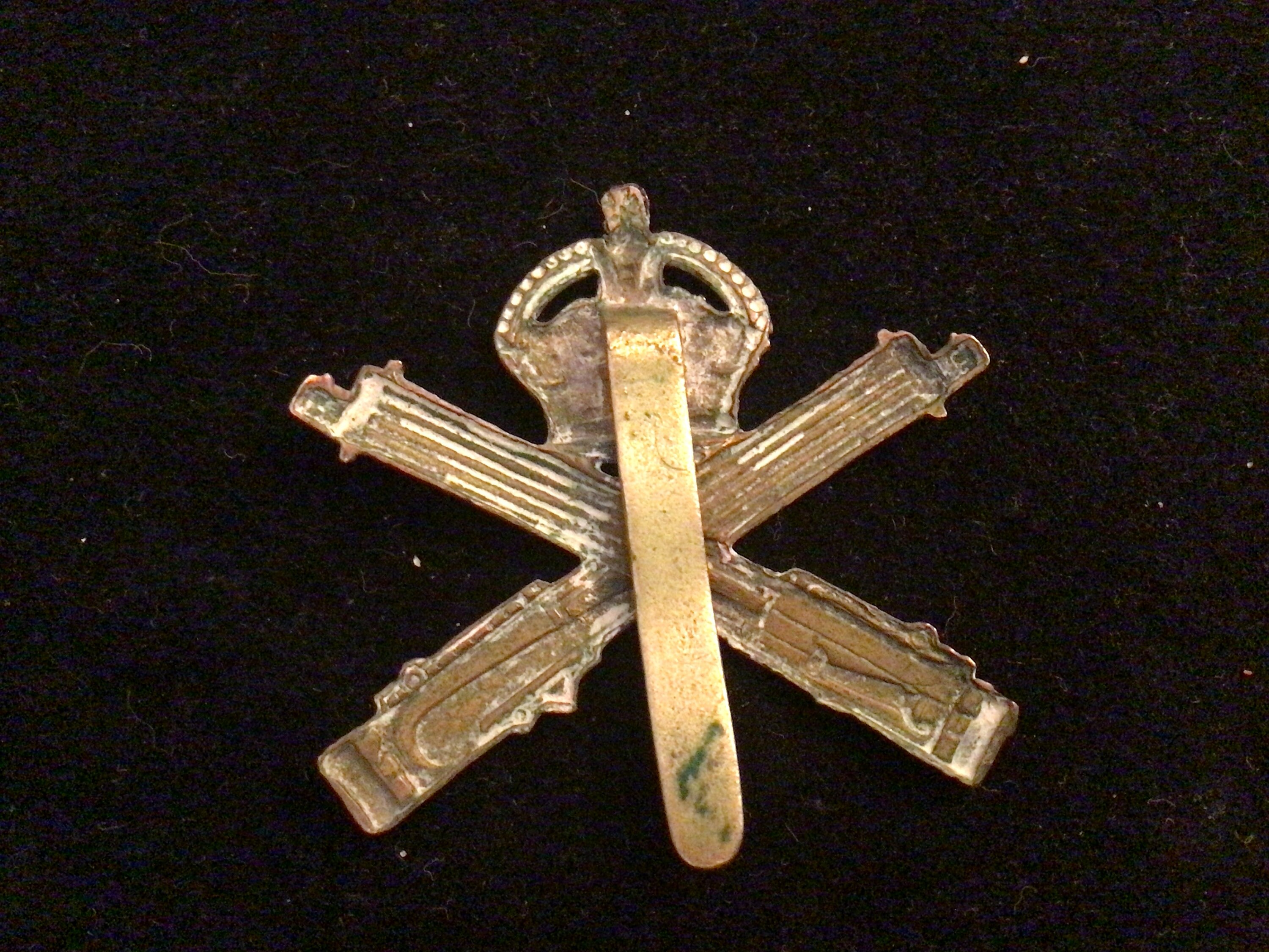 WWI Machine Gun Corp Cap Badge - Etsy